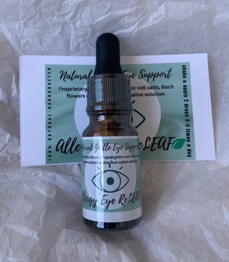 Allergy Eye Drops. Cell Salts & Bach Flowers Synergy, Preservative Free ...