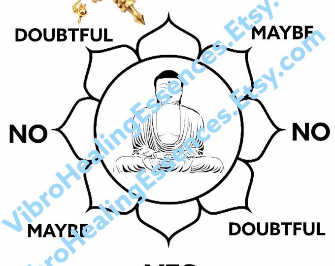 Lotus Flower Buddha PENDULUM Chart.pdf Digital Download. Printable Yes ...