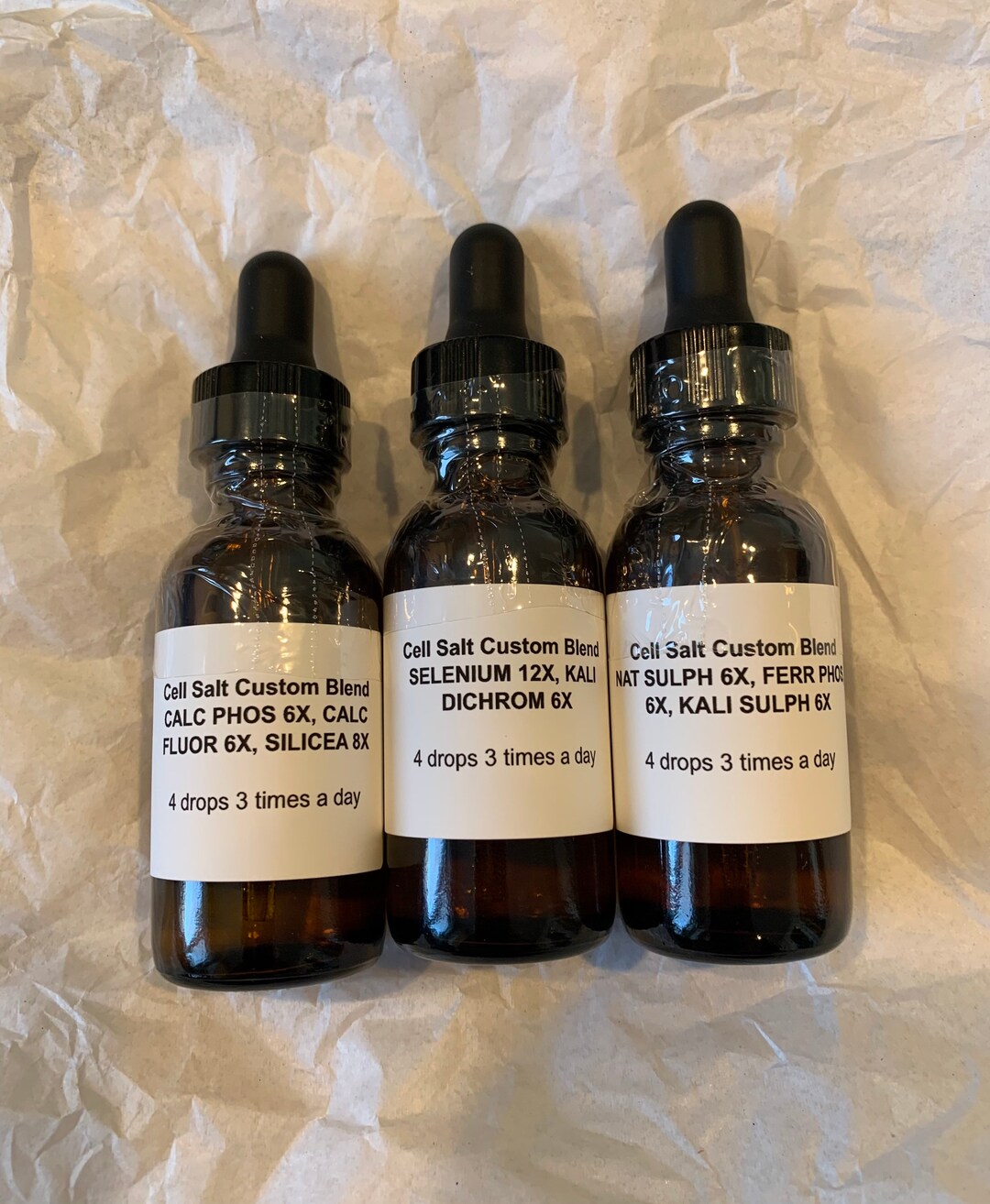 Cell Salts Custom Combination. Liquid Tissue Salts Lactose Free Sugar ...