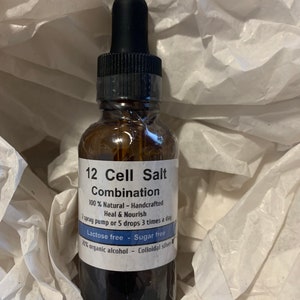 12 Cell Salts Combination. Lactose Free 12 in 1 Tissue Salts. Liquid ...