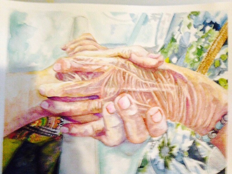 Memorial Hand Portraits - Etsy