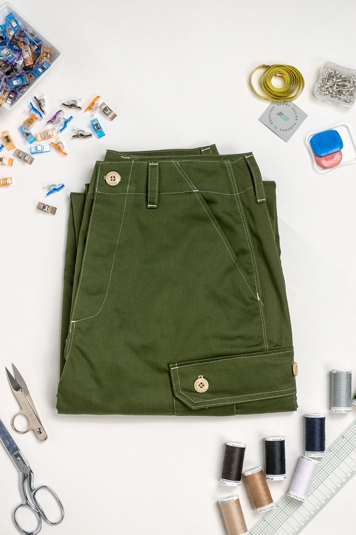 Cargo Pants PDF Pattern With Video Tutorial - Cargo Pants Sewing ...