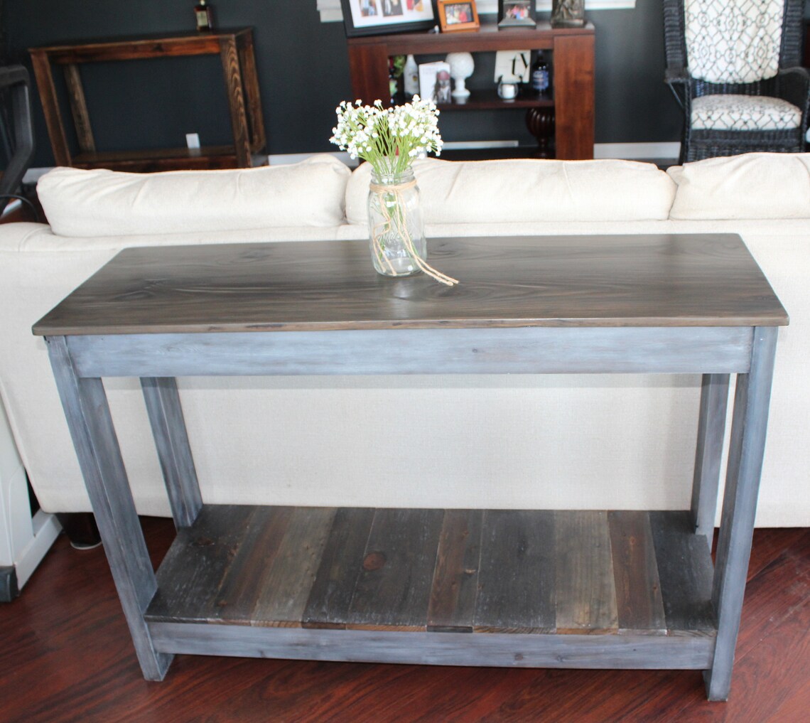 Entryway Table Farmhouse Table Hallway Table Sofa Table | Etsy