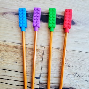 Silicone Pencil and Pen Toppers Anxiety, Adhd, Ocd, Stress Aide Chew ...