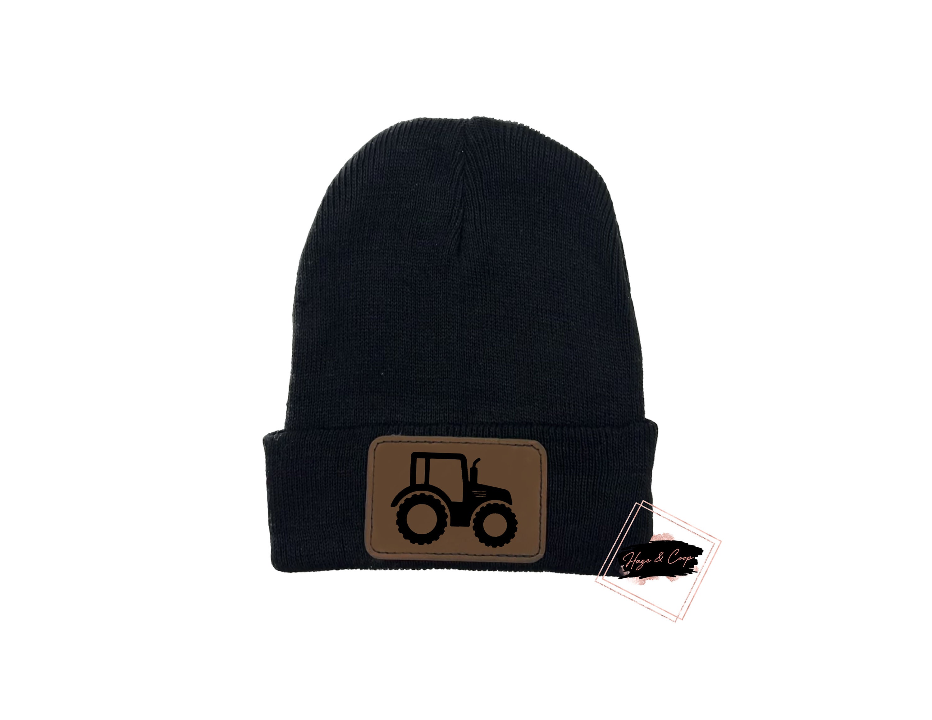 Tractor Faux Leather Patch Hat Tractor Patch Hat Custom Hat Tractor Hat ...