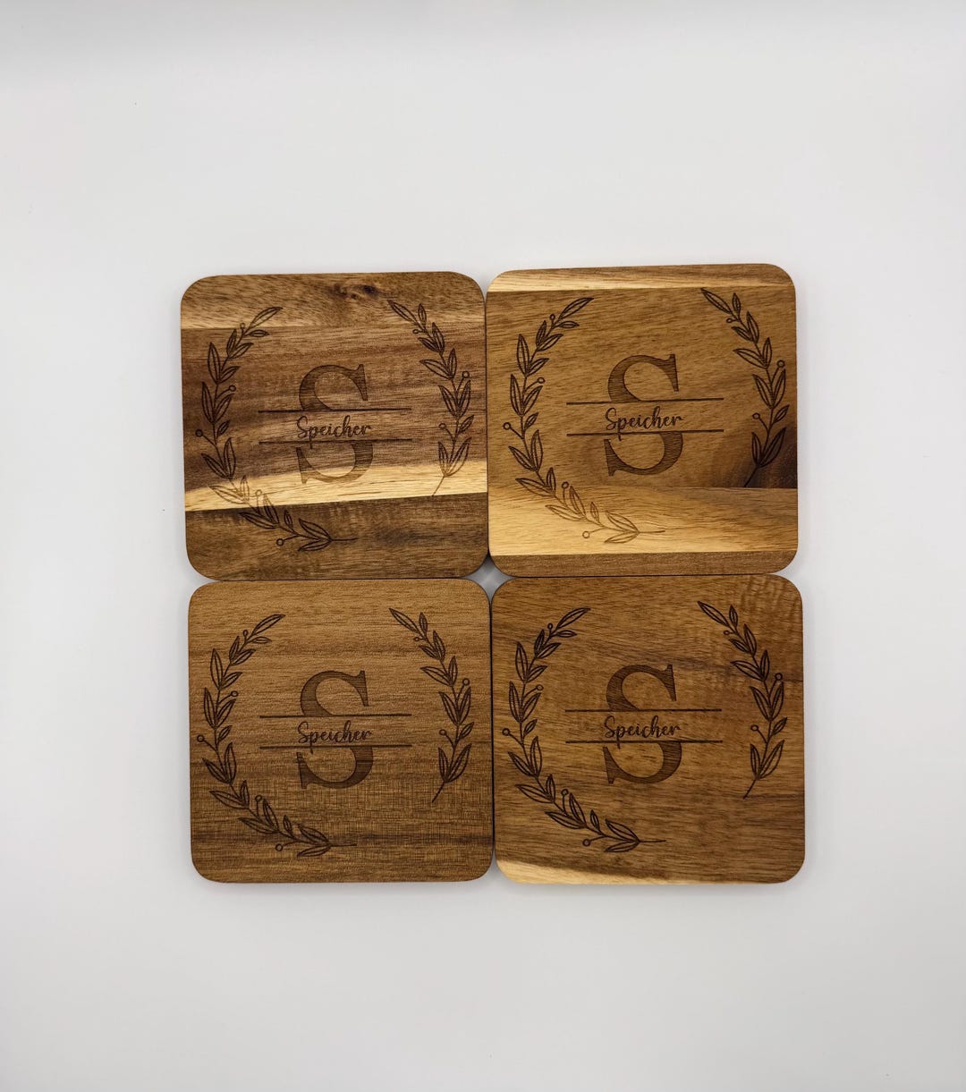 Personalized Engraved Wooden Coasters | Wedding Gift | Memorabilia ...