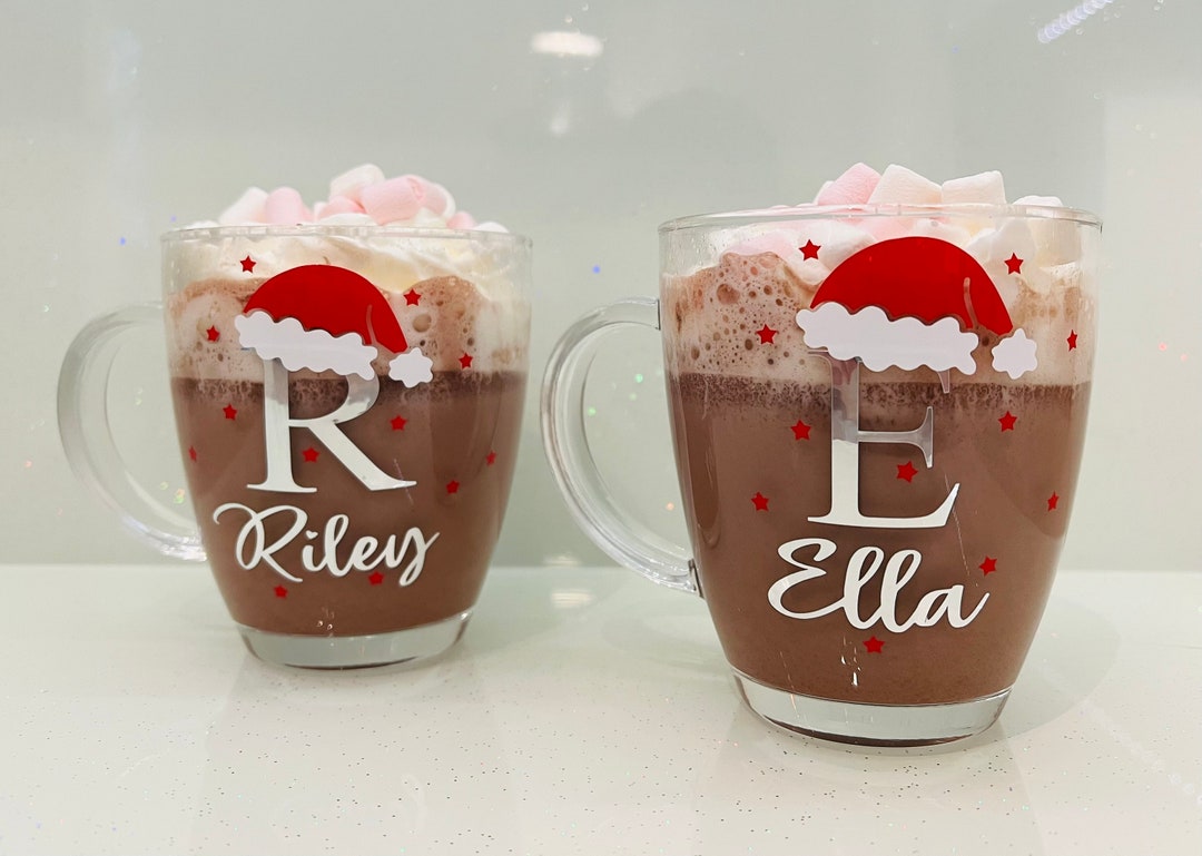 Personalised Christmas Mug. Christmas Hot Chocolate, Christmas Glass ...