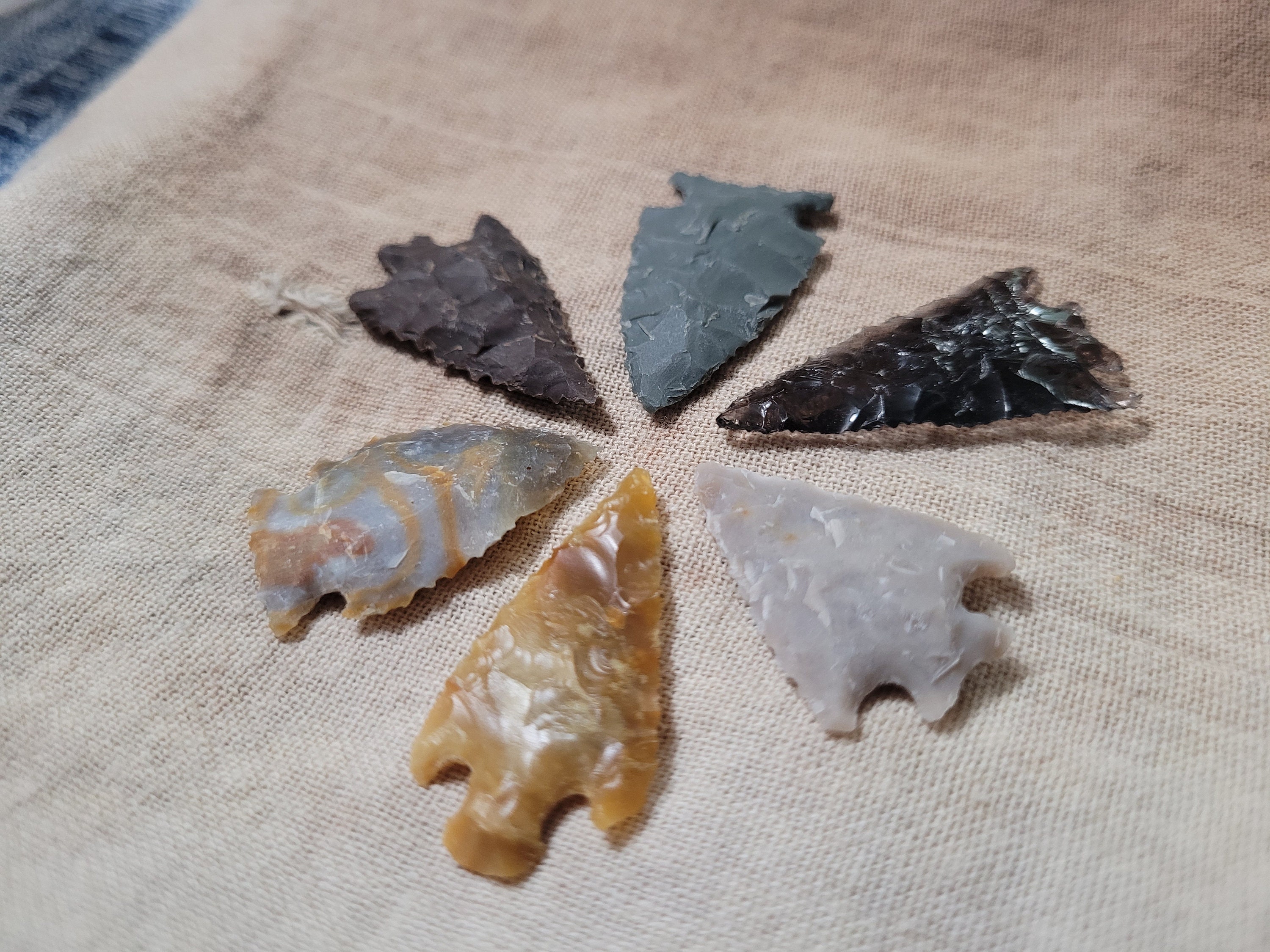 Set of Six Arrowheads - Etsy
