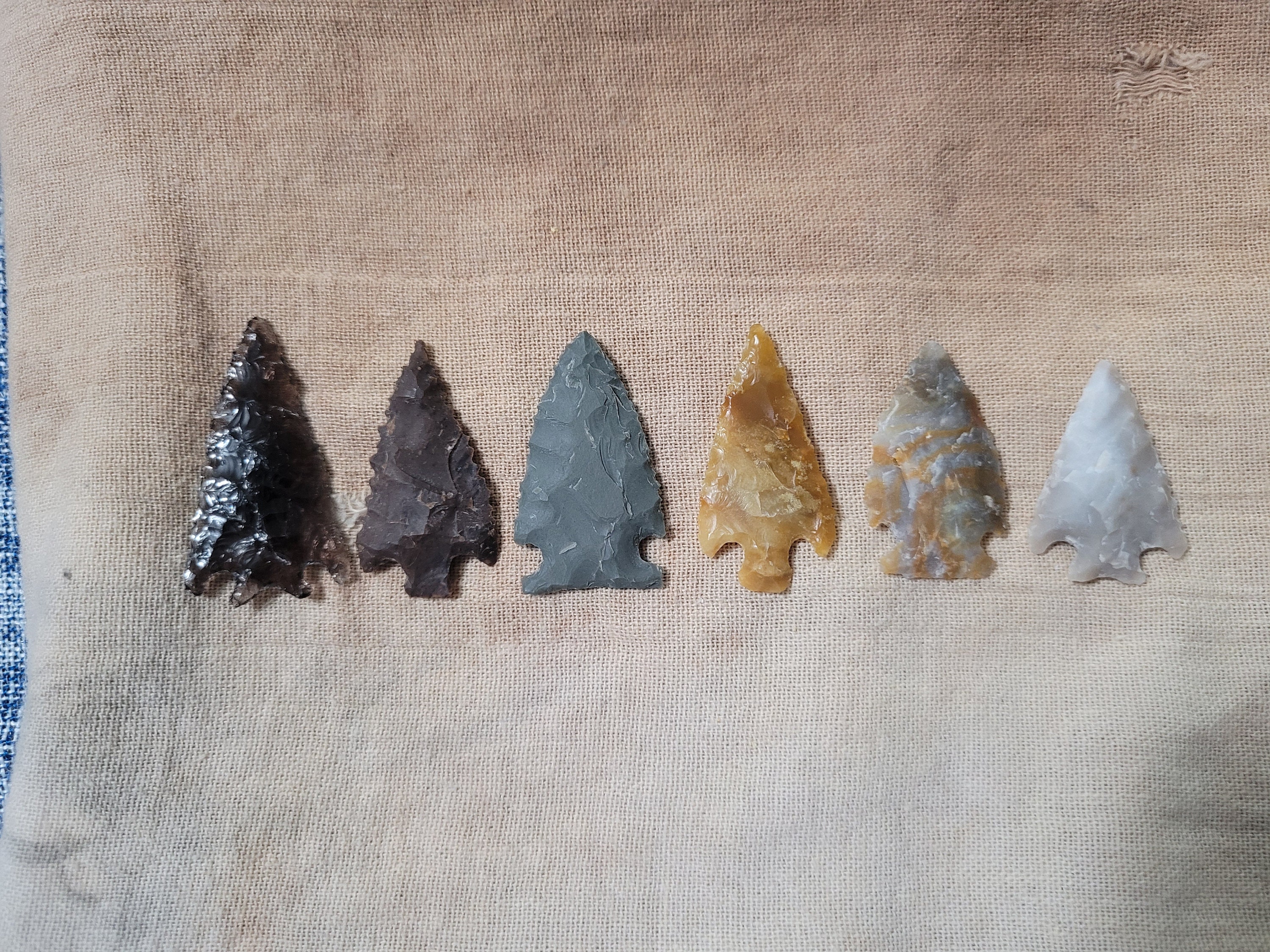 Set of Six Arrowheads - Etsy