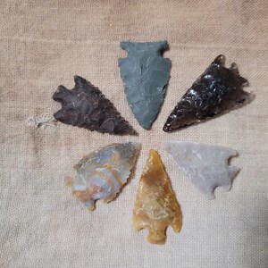 Set of Six Arrowheads - Etsy