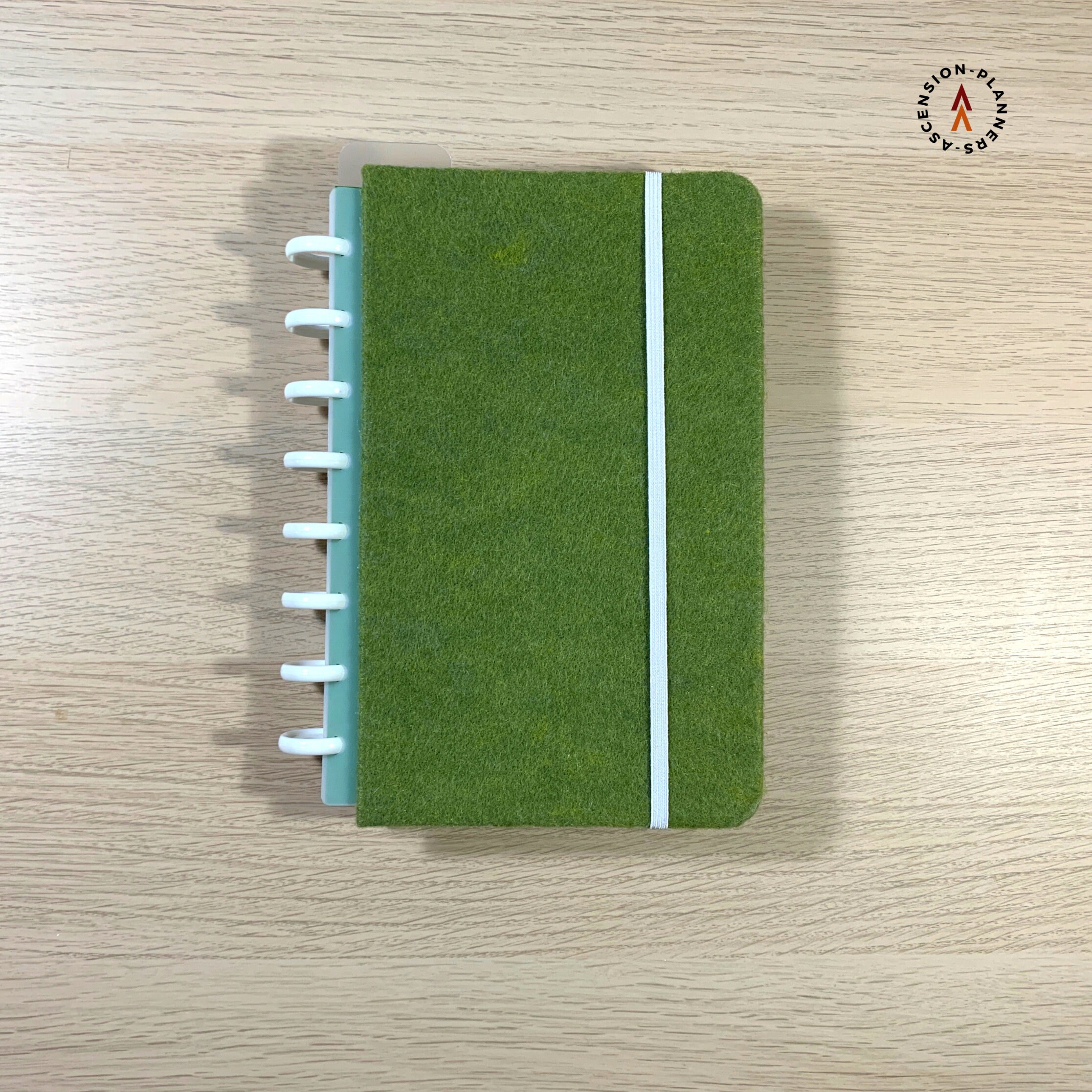 Green Felt Planner Cover for Discbound Half Letter & Happy Planner ...
