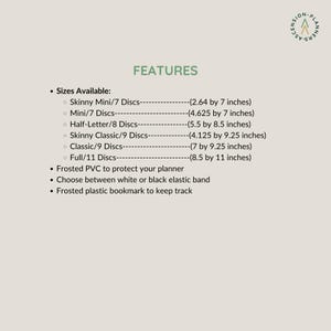 Frosted Clear Planner Cover for Discbound Planners in All Sizes | Snap ...