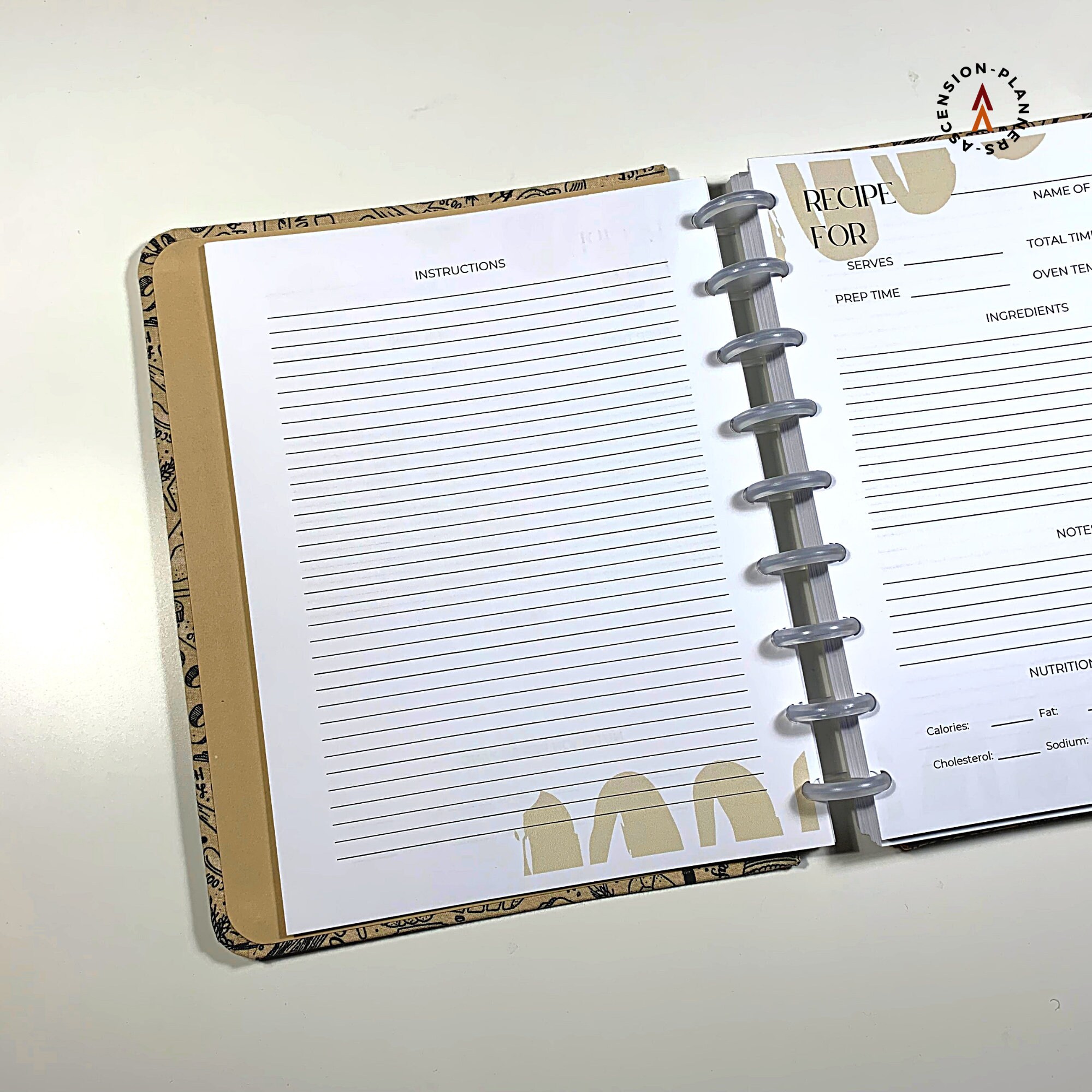 Cookbook Inserts in Three Discbound Sizes 30 Recipe Pages for Family ...