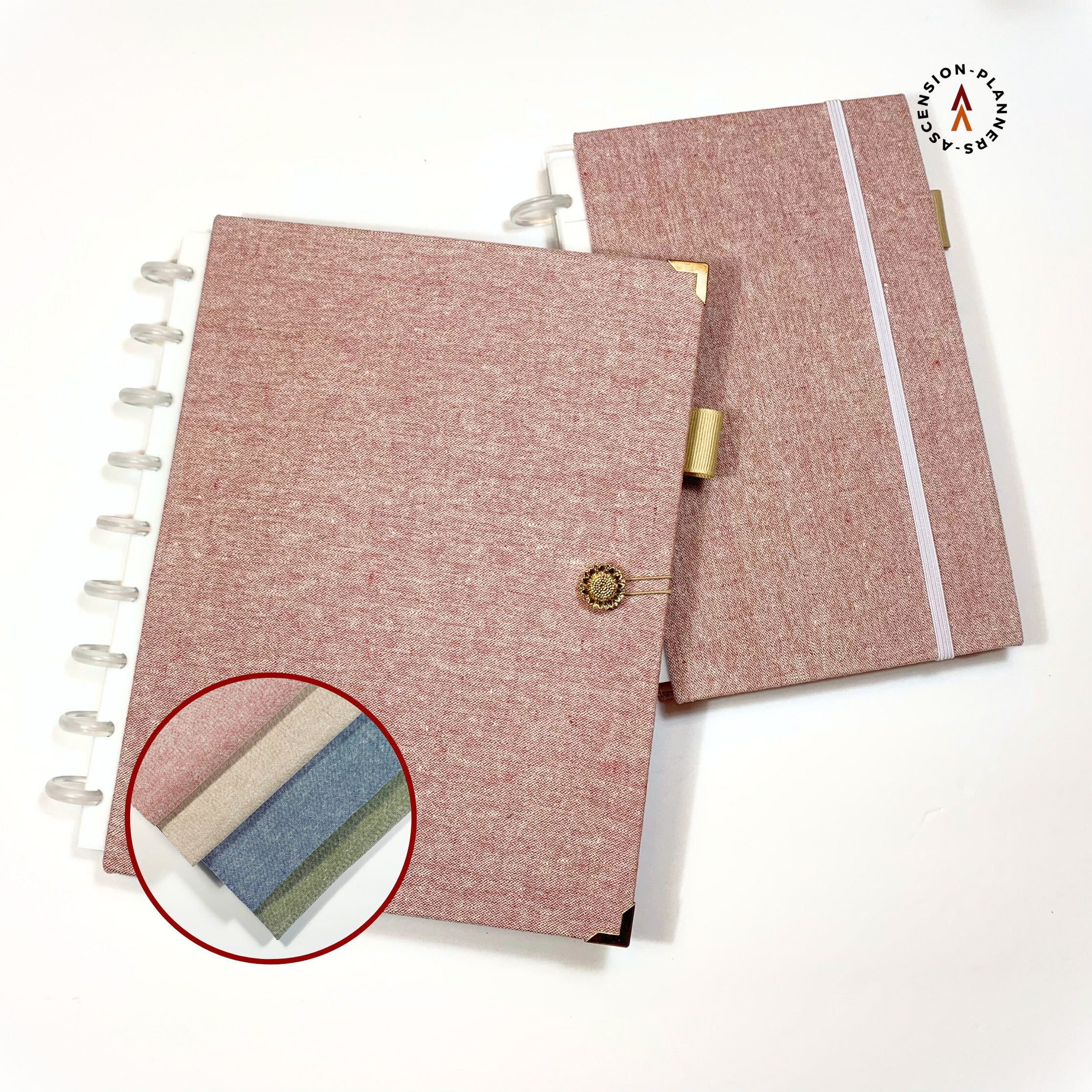 Berry Linen Planner Cover for Discbound Planners in Three Sizes Simple ...