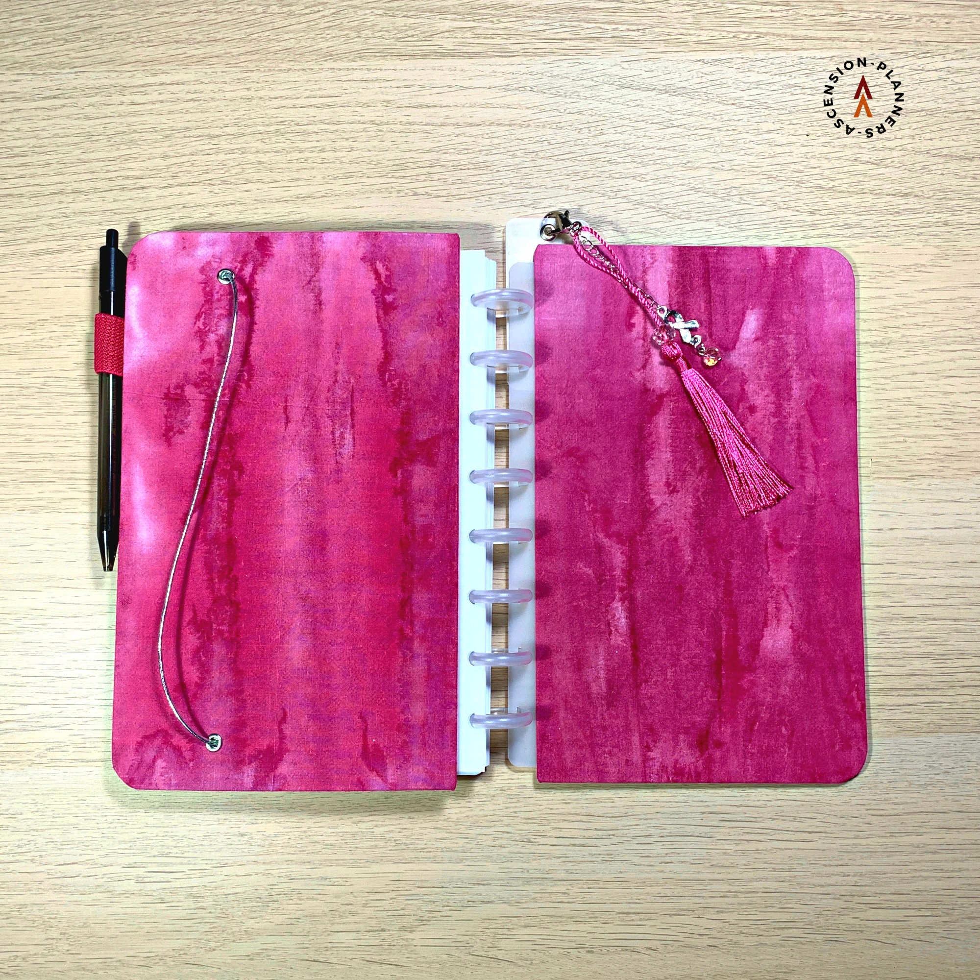 Pink Ribbon Planner Cover for Discbound Planners in Three Sizes Snap-in ...