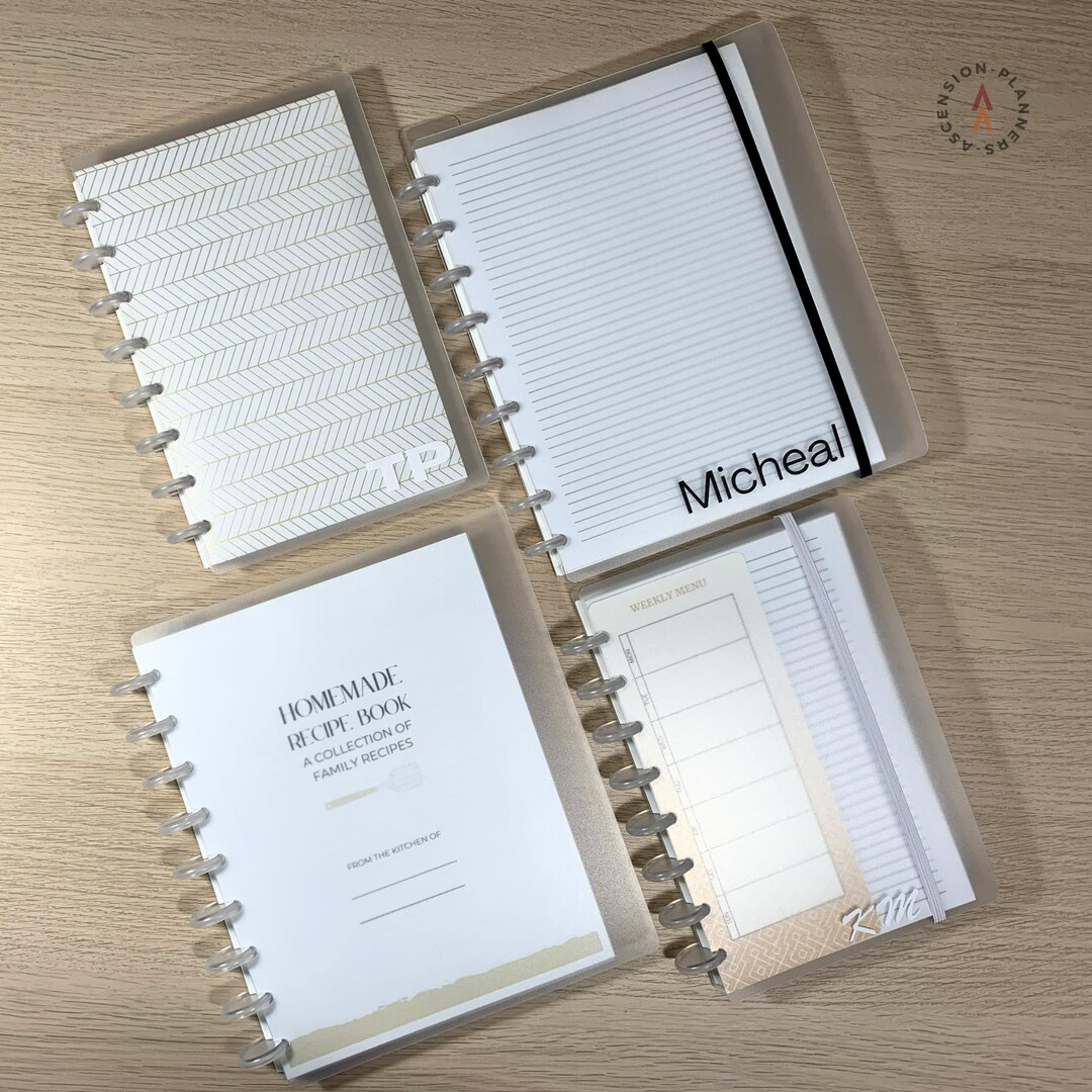 Frosted Clear Planner Cover for Discbound Planners in 3 Sizes Custom ...