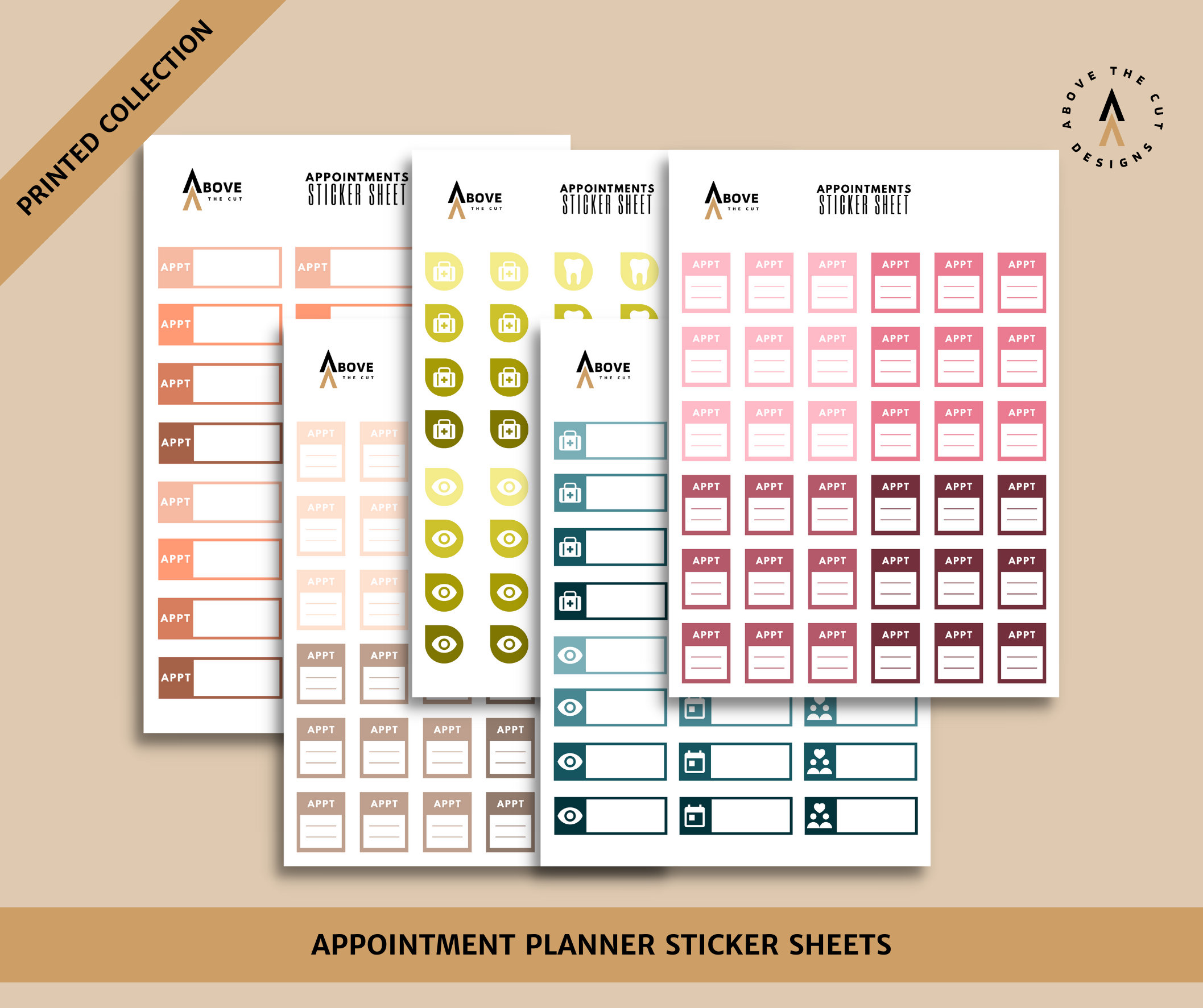 Appointment Planner Sticker Sheets for Planners and Bullet Journals 4 ...