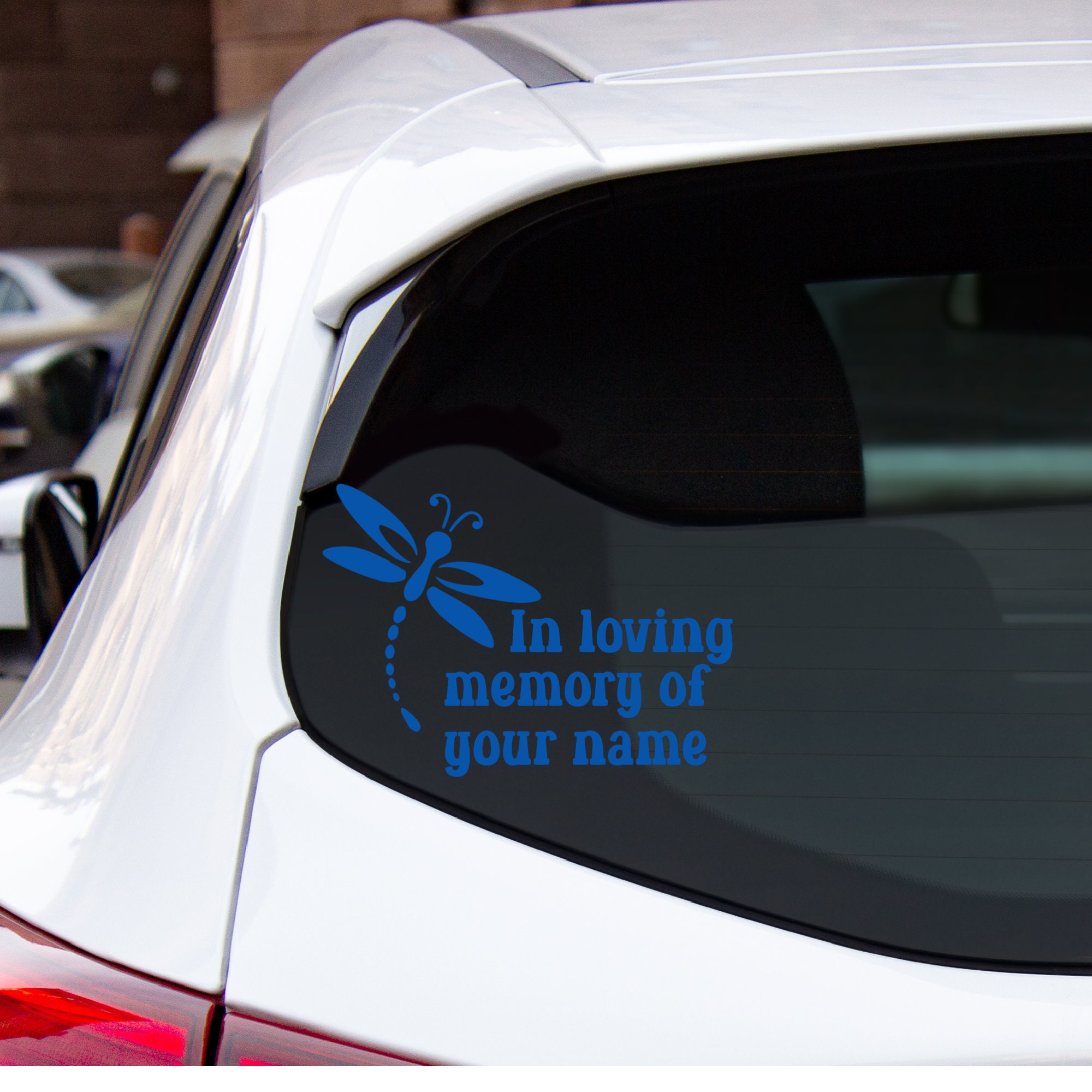 In Loving Memory Decal Customized Memorial Car Decal | Etsy