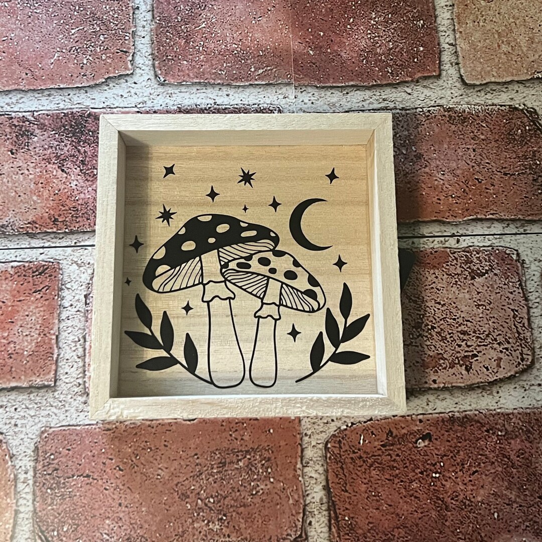 Mushroom Sign, Mushroom Mini Sign, Cottagecore Sign, Cottagecore Decor ...