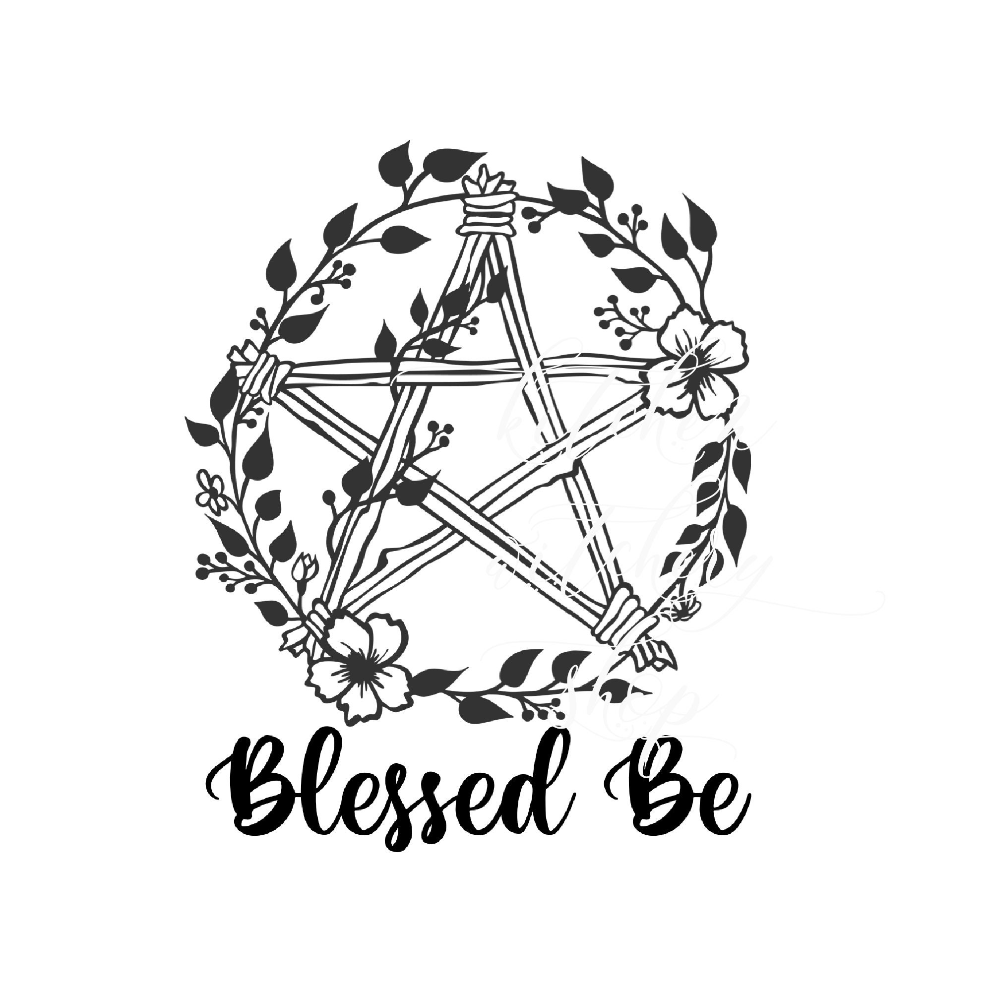 Blessed Be Decal Pagan Witch Decal Wiccan Laptop Decal | Etsy