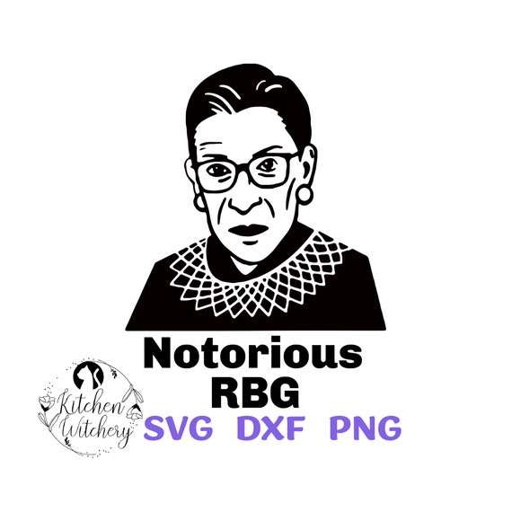 Ruth Bader Ginsburg RBG SVG Embellishments Clip Art & Image Files etna ...