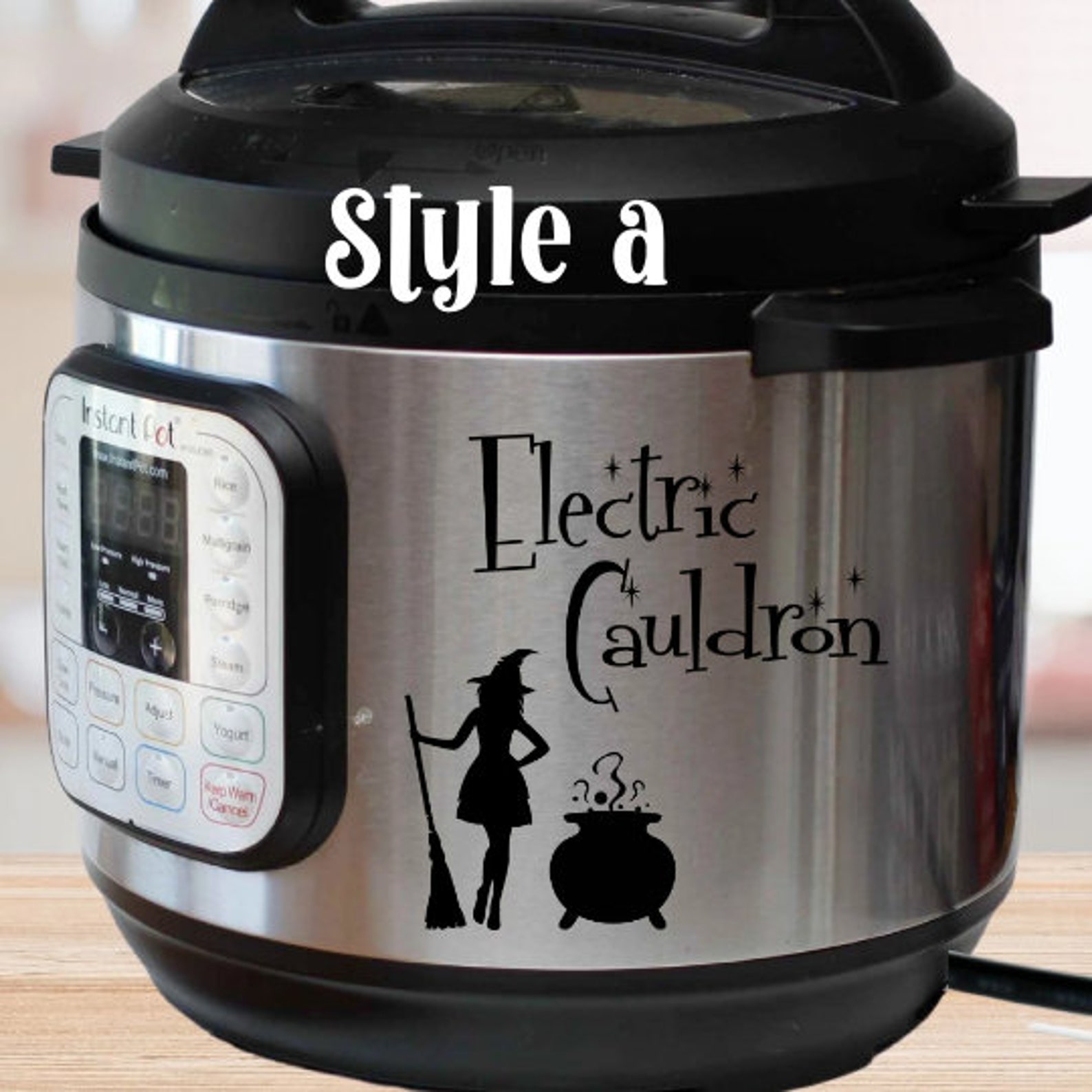 Electric Cauldron Instant Pot Decal Witch Cauldron Kitchen - Etsy