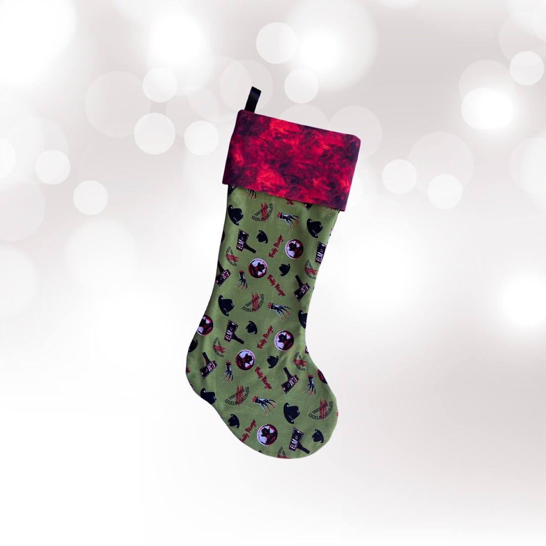 Horror Movie Stocking, Nightmare Stocking, Halloween Stocking ...