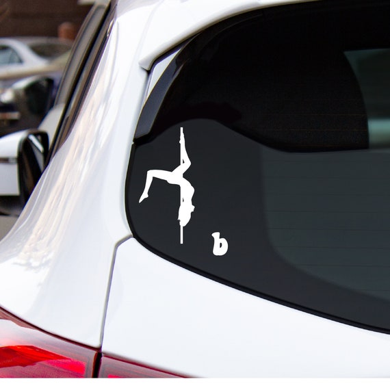 Pole Dancer Car Decal Pole Dancer Decal Etsy