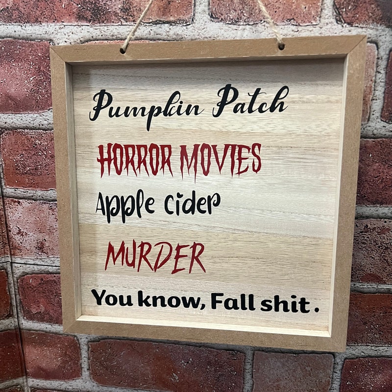 Horror Movie Signs - Etsy