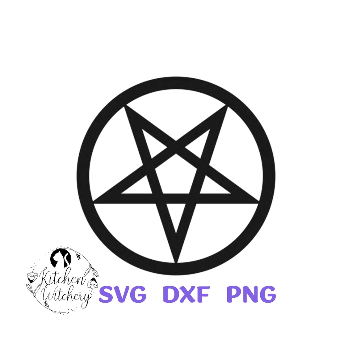 Inverted Pentagram SVG Inverted Pentacle SVG Satanic SVG - Etsy