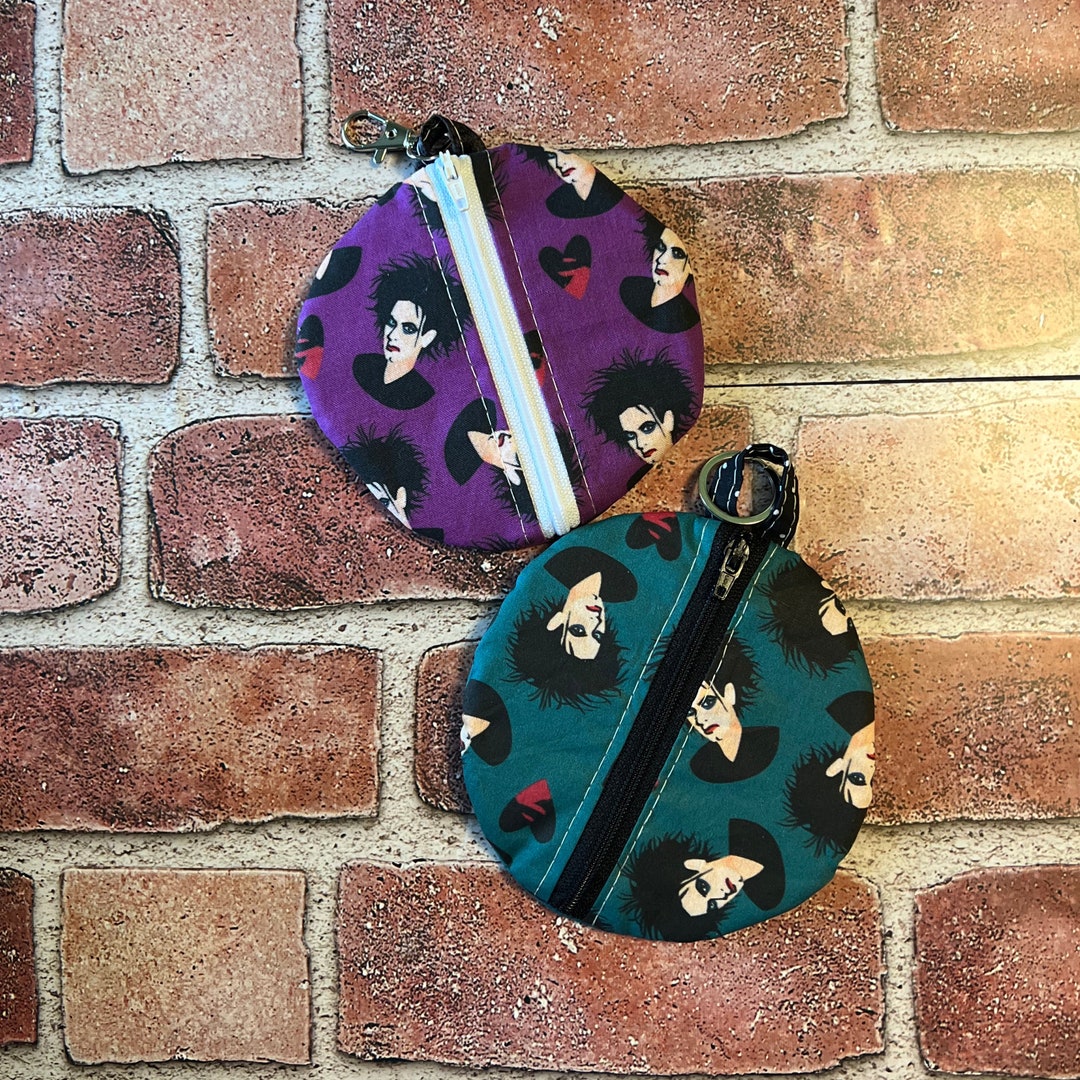 The Cure Coin Pouch, Robert Smith Coin Pouch, the Cure Zipper Pouch ...