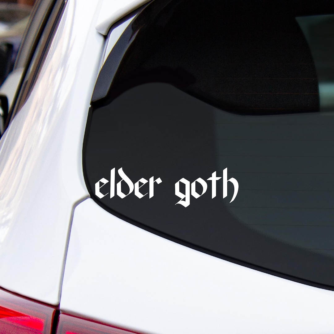 Elder Goth Vinyl Decal, Car Laptop Phone Decal - Etsy