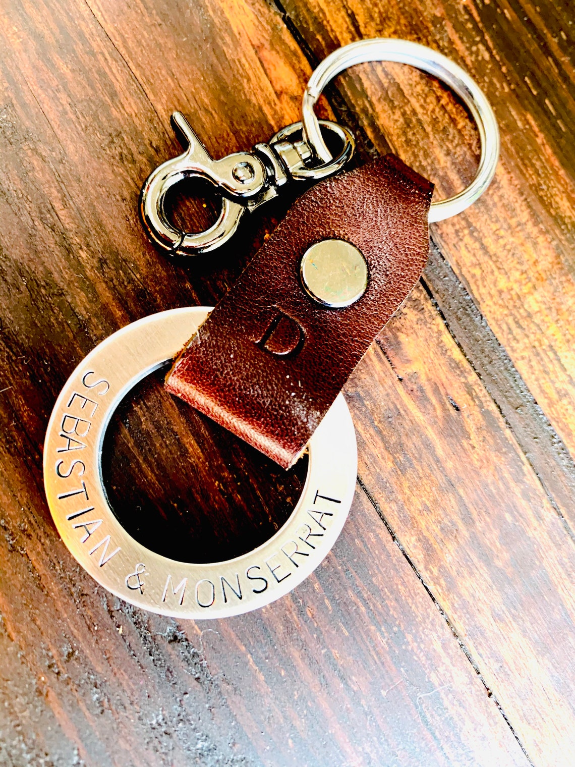 Personalized keychain anniversary gift engraved keychain | Etsy