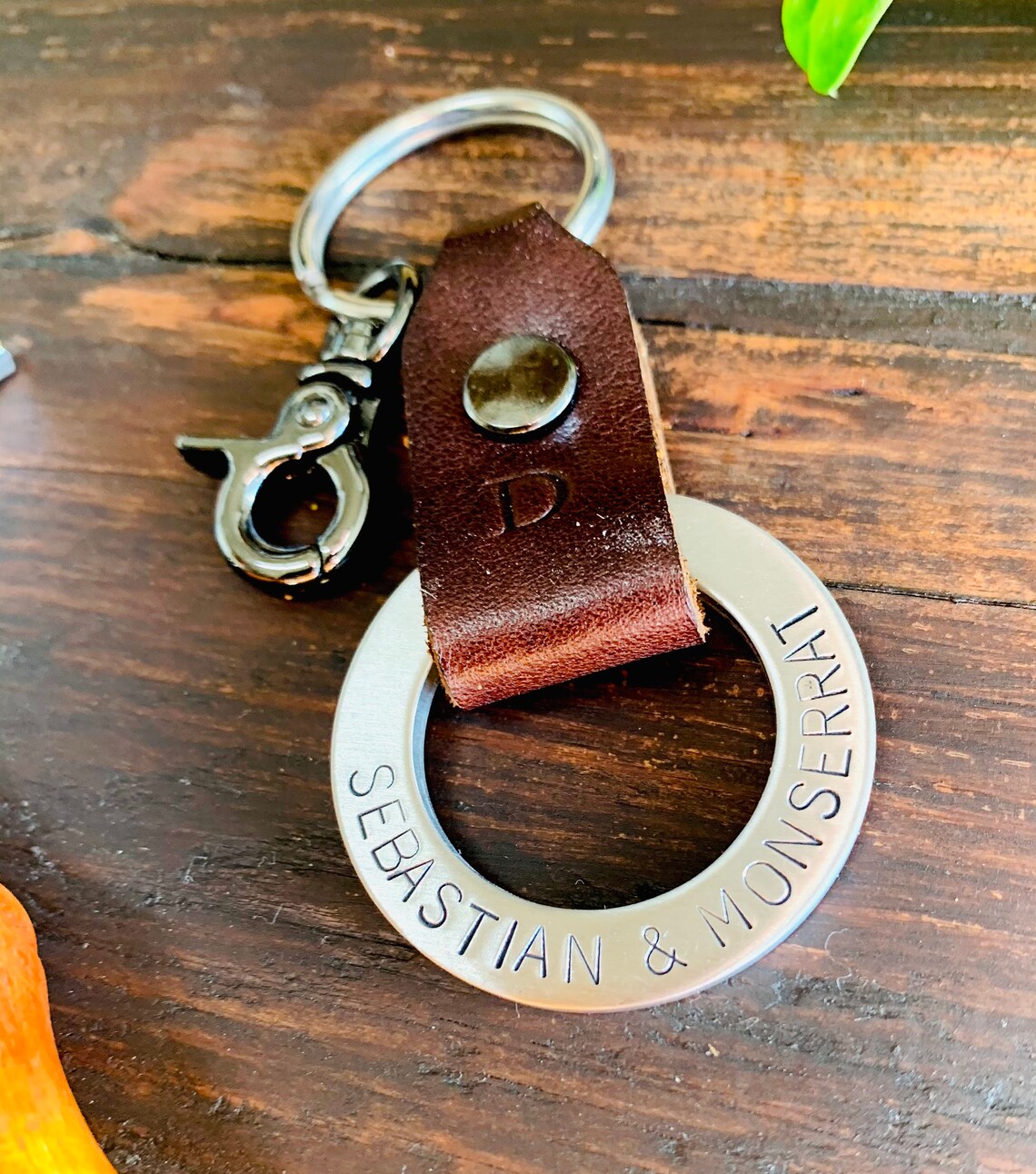 Personalized keychain anniversary gift engraved keychain | Etsy