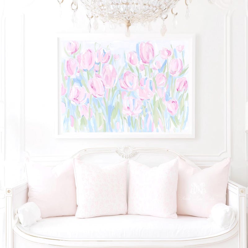 Blue Painting Tulip - Etsy