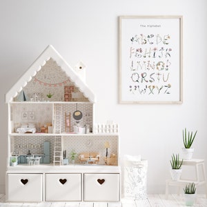 Flowers Alphabet Poster Educational Posters Alphabet Printable ...