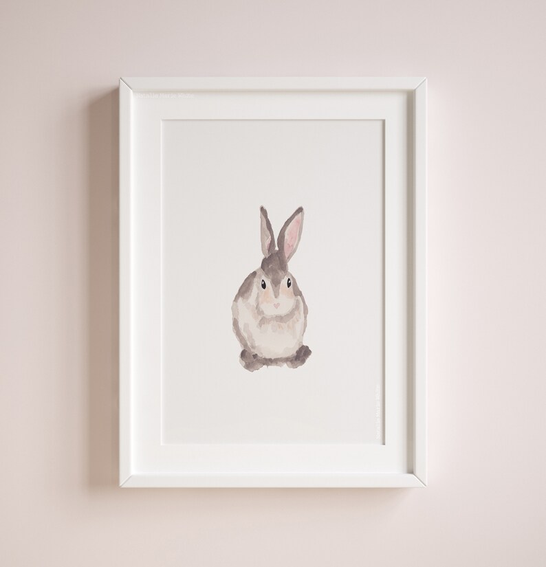 Bunny Nursery Art Bunny Nursery Decor Bunny Nursery Print - Etsy