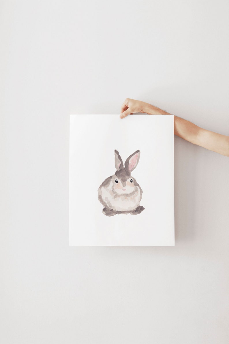 Bunny Nursery Art Bunny Nursery Decor Bunny Nursery Print - Etsy