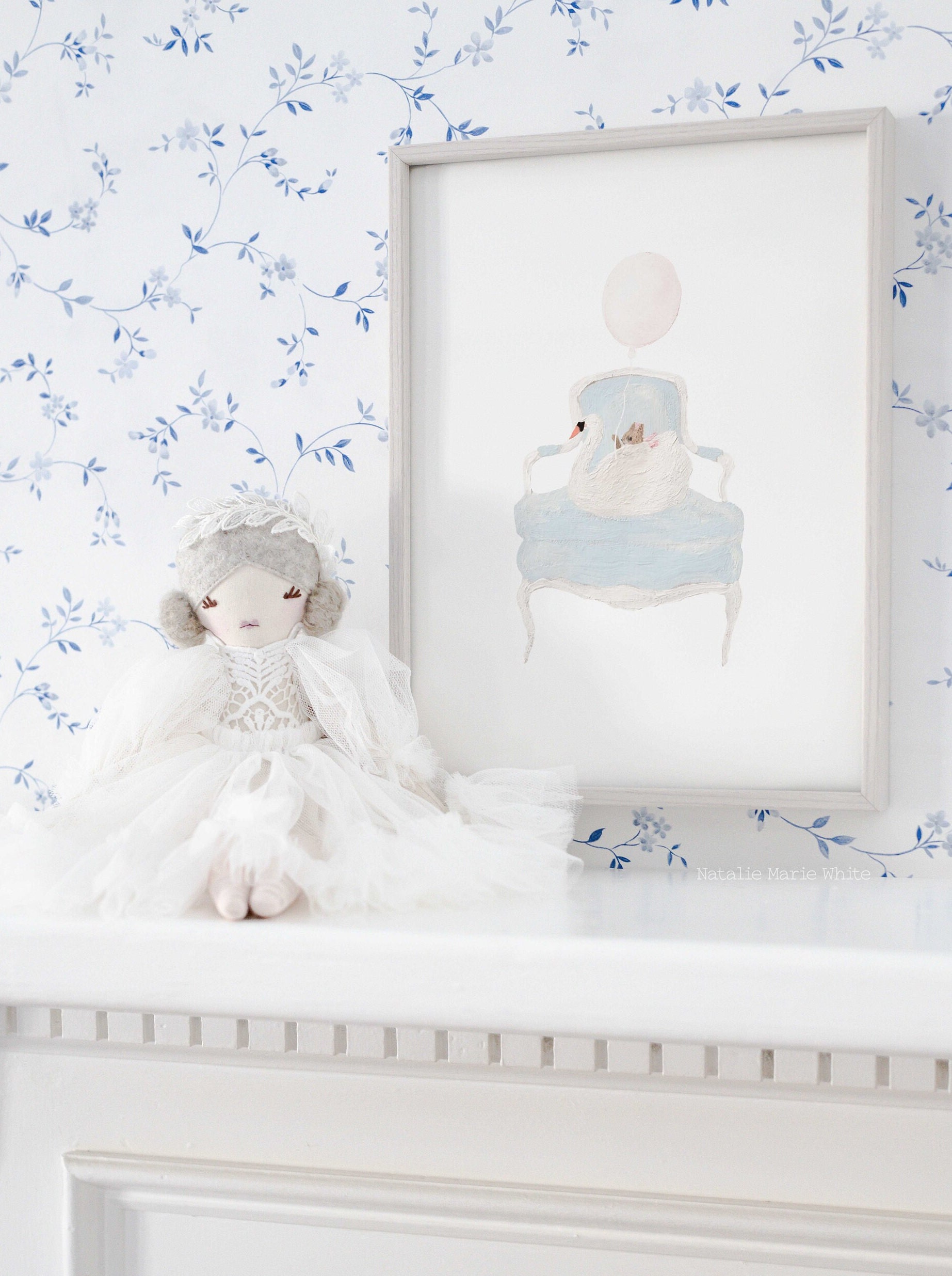 Bunny Nursery Wall Art Nursery Prints Bunnies Baby Girl - Etsy