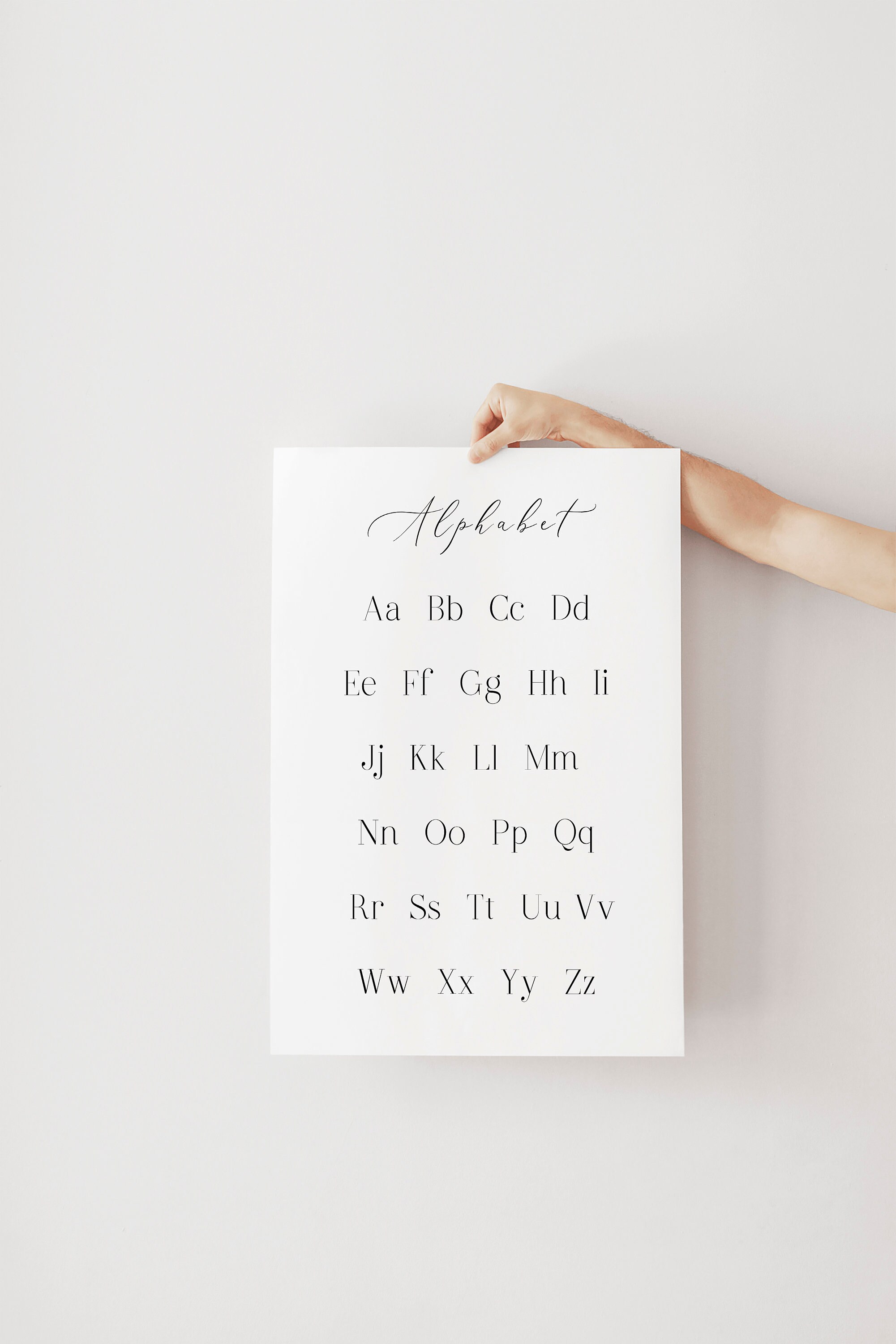 Alphabet Poster Alphabet Print Educational Posters ABC - Etsy