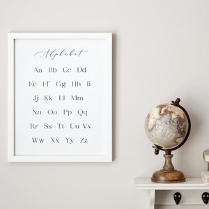 Alphabet Poster Alphabet Print Educational Posters ABC Poster ...