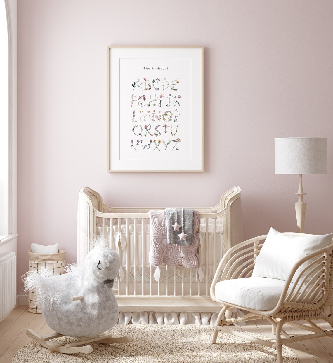 Flowers Alphabet Poster Educational Posters Alphabet - Etsy