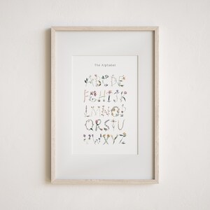 Flowers Alphabet Poster Educational Posters Alphabet Printable ...