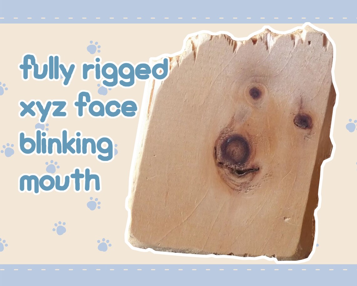 Premade Vtuber Wood Doggo Premade Rig / Live2d Rig/ Vtuber - Etsy