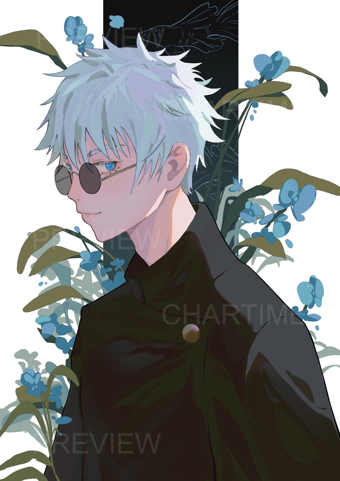 Art Print / Poster - Gojo Satoru - JJK - Anime Art Print / A4 / Wall ...