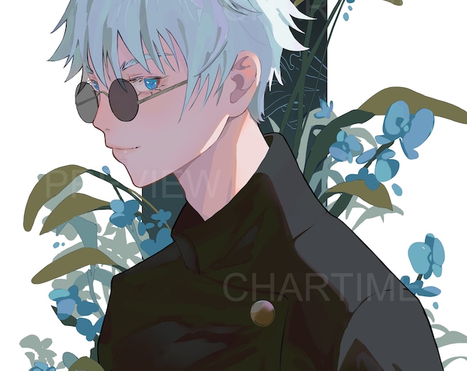 Art Print / Poster - Gojo Satoru - JJK - Anime Art Print / A4 / A5 ...