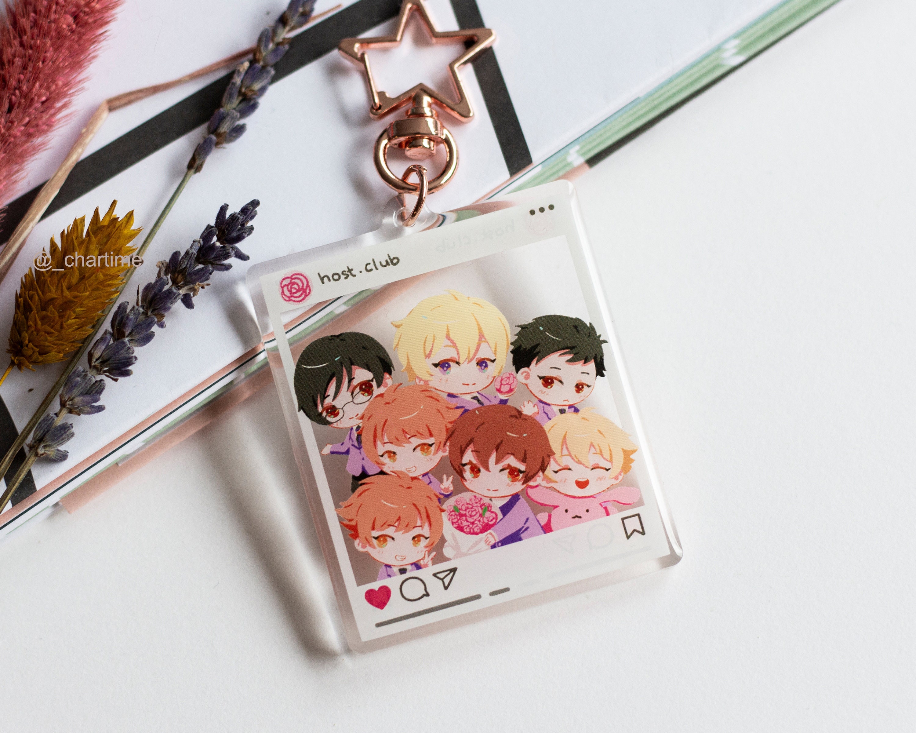 Ouran Acrylic Keychain / Keycharm / Key Ring / Ouran High School Host ...