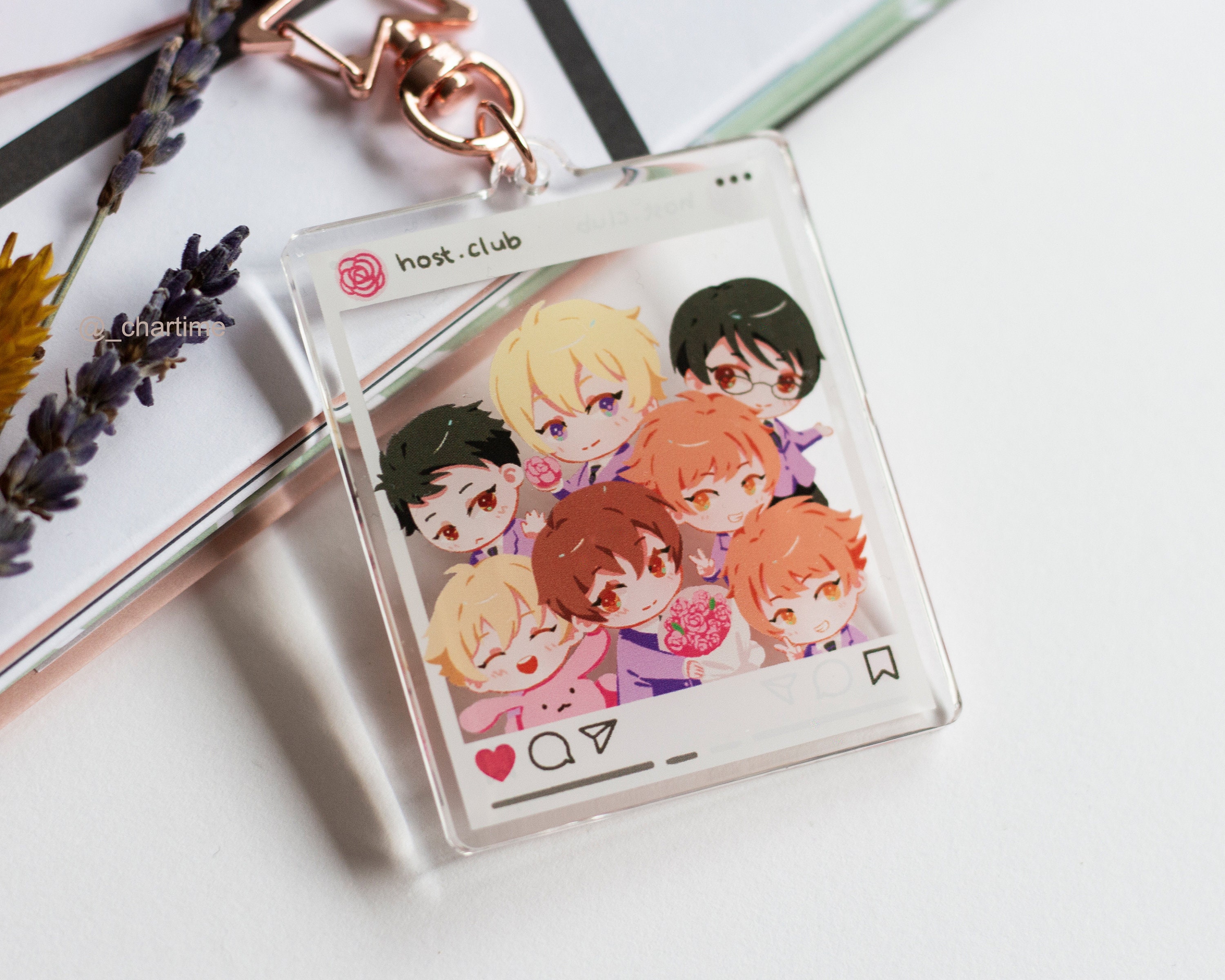 Ouran Acrylic Keychain / Keycharm / Key Ring / Ouran High School Host ...