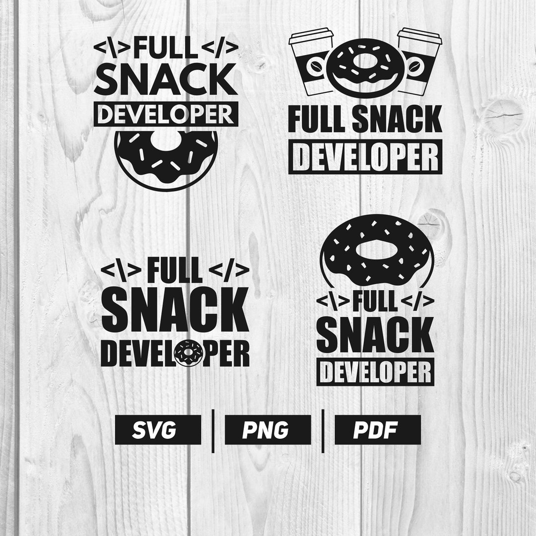 Full Snack Developer Sublimation Design Full Stack - Etsy