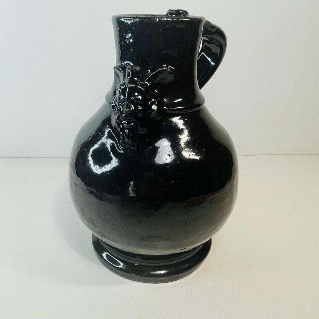 Vintage Heavy Pottery Vase Devil Demon Head Excellent - Etsy